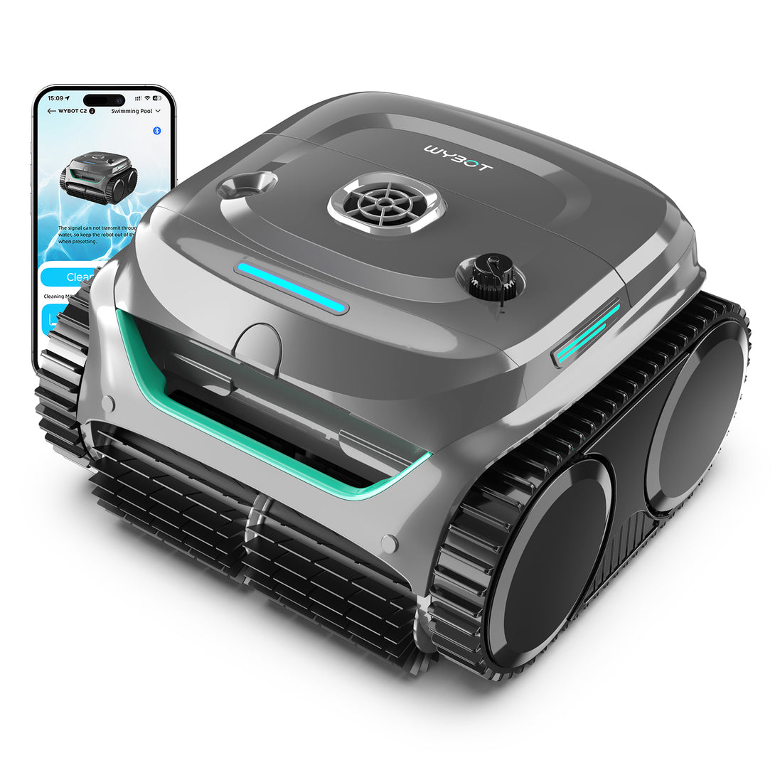 WYBOT C2 In-Ground Pool Vacuum Robot Cordless Robotic Pool Cleaner