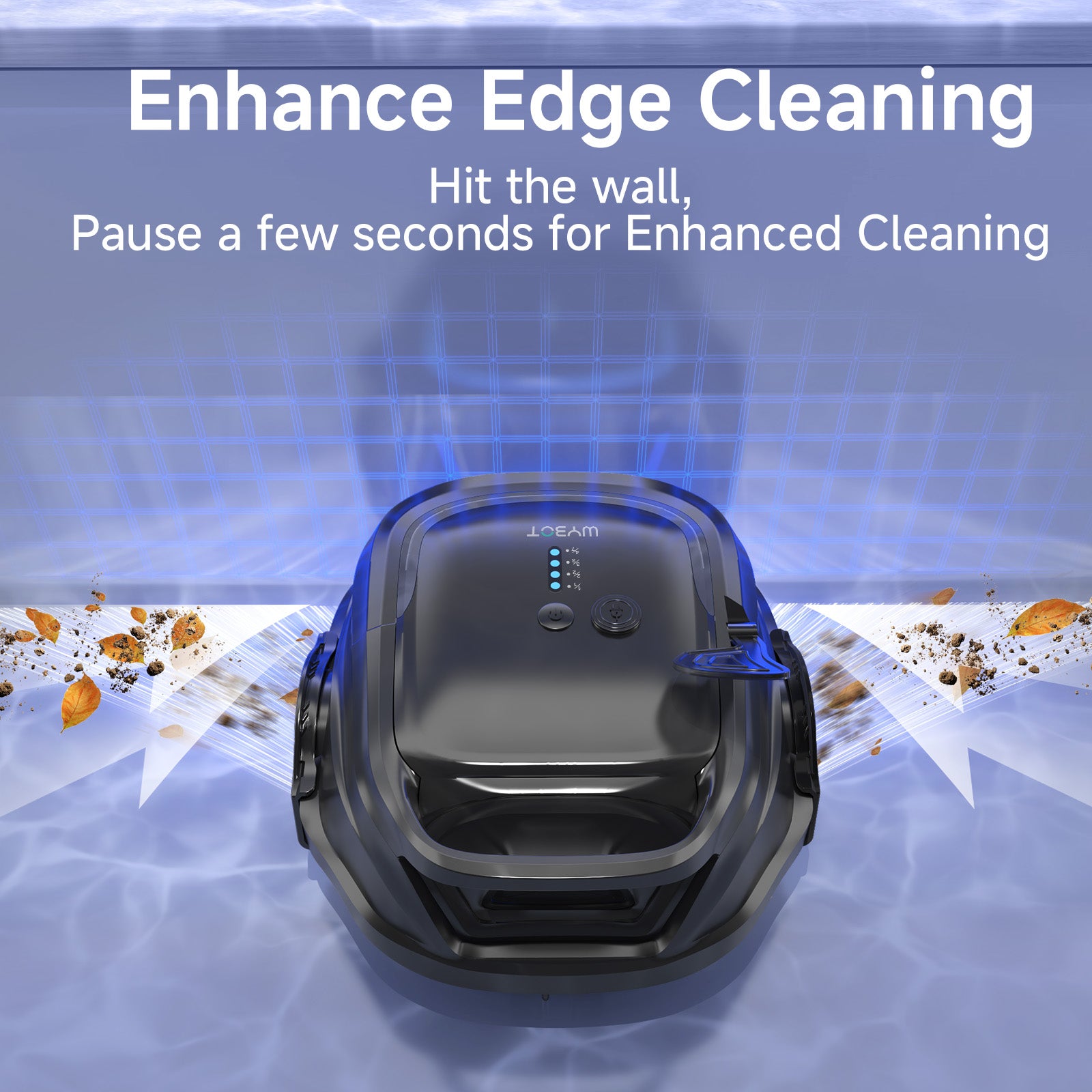 WYBOT A1 Cordless Robotic Pool Cleaner for Above Ground/In-Ground Pool