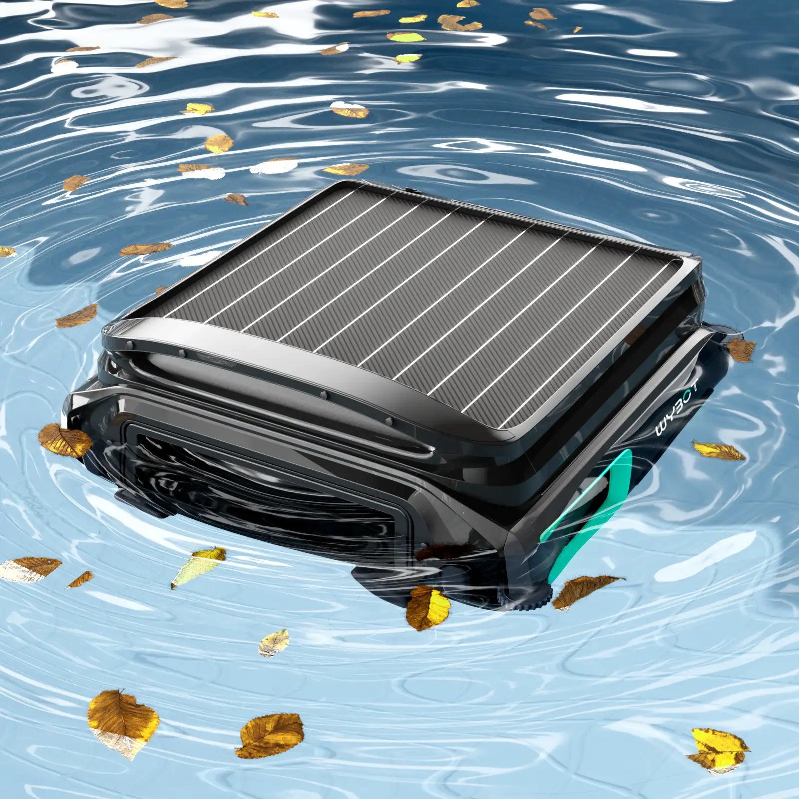 WYBOT F1 Solar Powered Robotic Pool Surface Skimmer Robot with APP