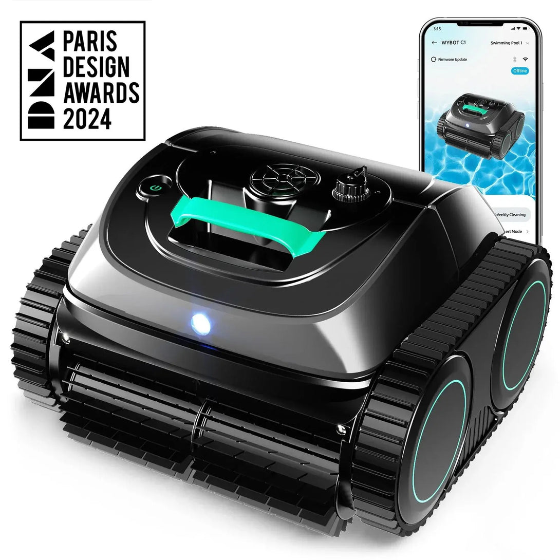 WYBOT C1 Cordless Robotic Pool Cleaner with App and Waterline Cleaning